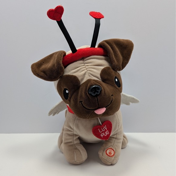 Hallmark | Toys | Hallmark Luv Pug Rapping Pug Plush I Like Big Pugs ...
